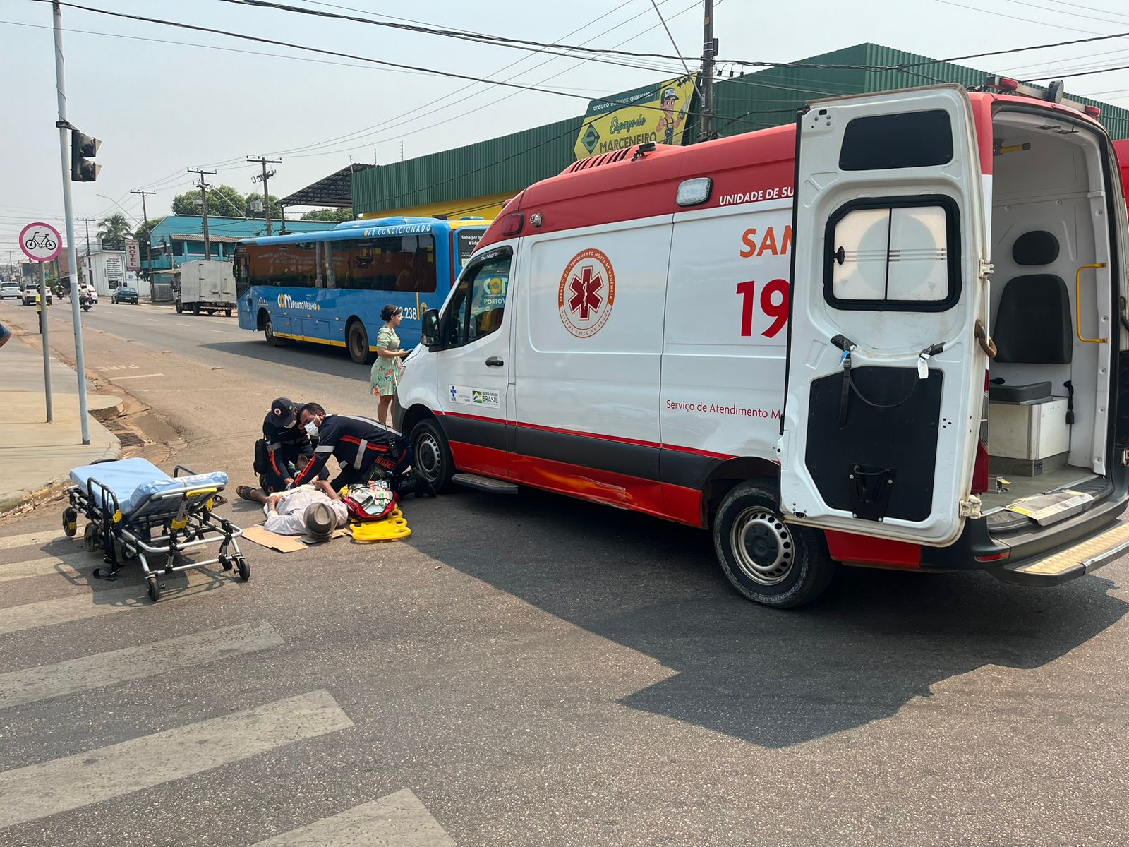 FRATUROU A PERNA: Idoso de 94 anos é atropelado por motociclista em ...